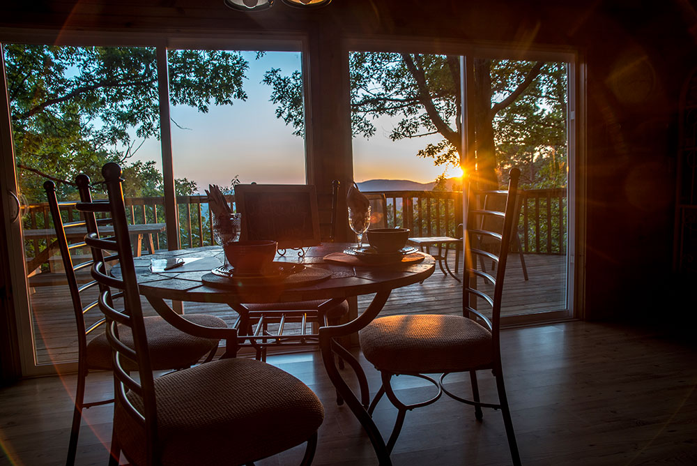 Mountain Sunset Cabin Rental at Peckerwood Knob Cabins